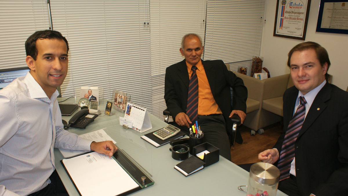 Visita de vereadores de Piracaia