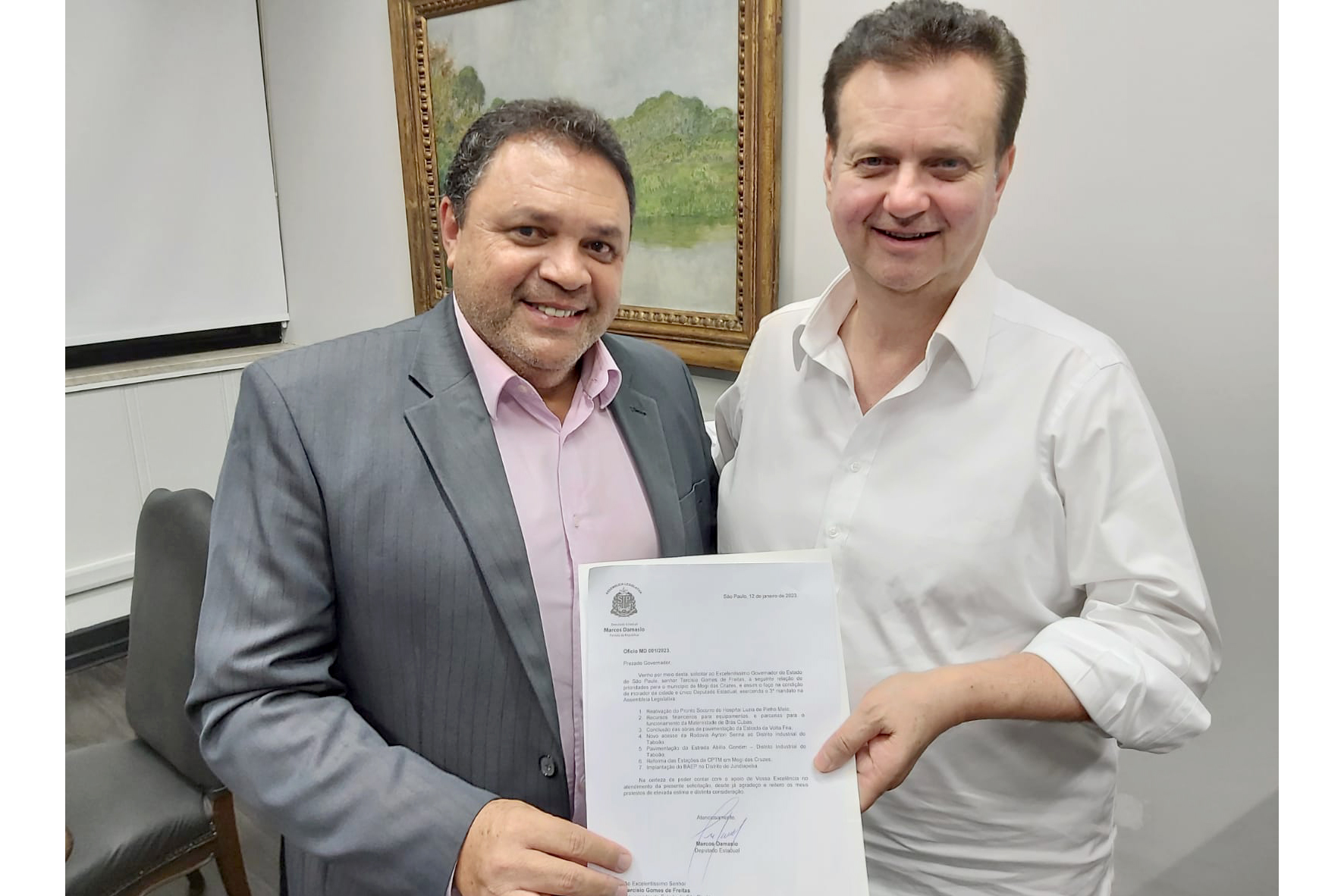 Deputado entrega a Kassab pedidos de investimentos para Mogi das Cruzes