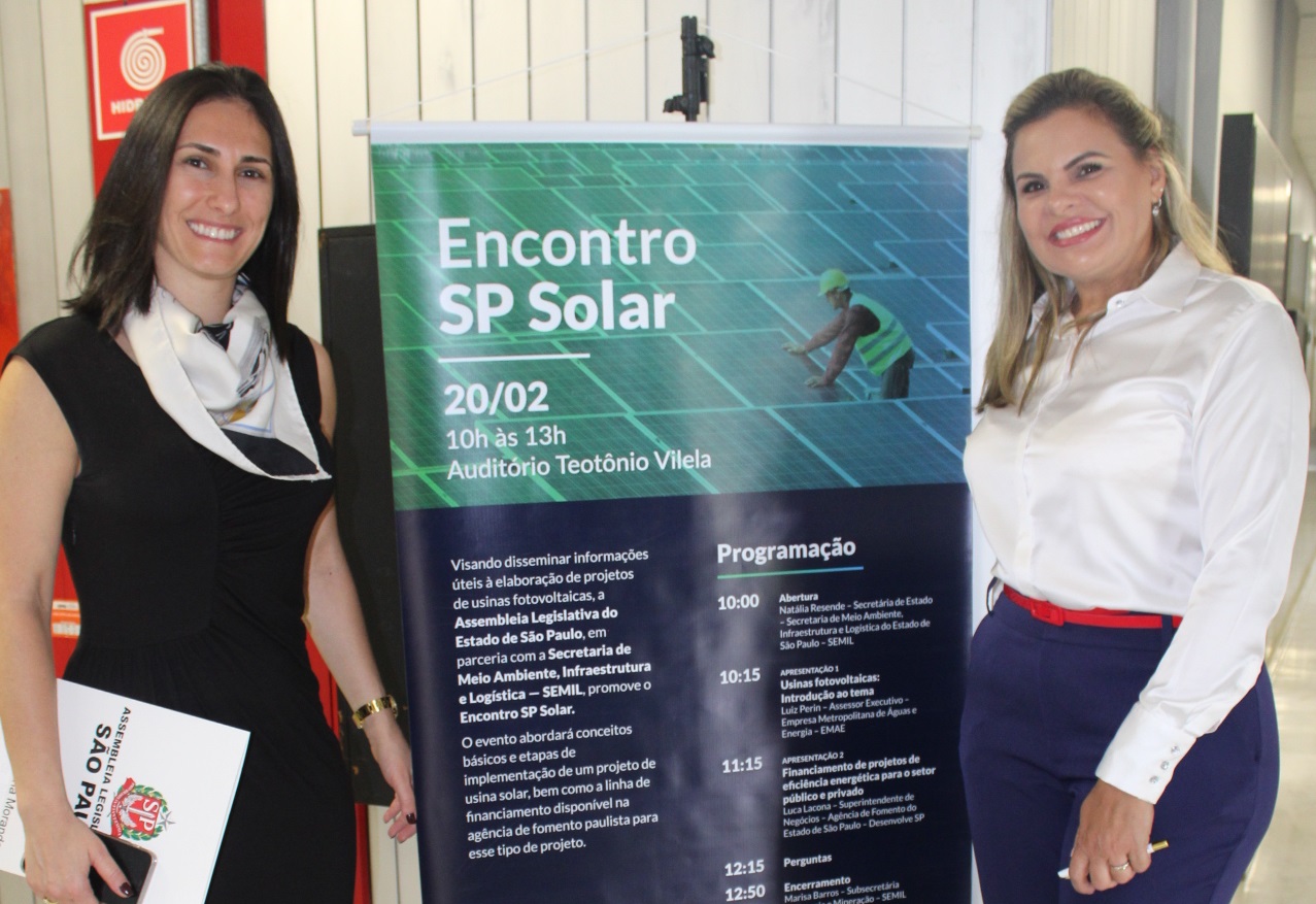 Deputada participa do Encontro SP Solar, na Alesp